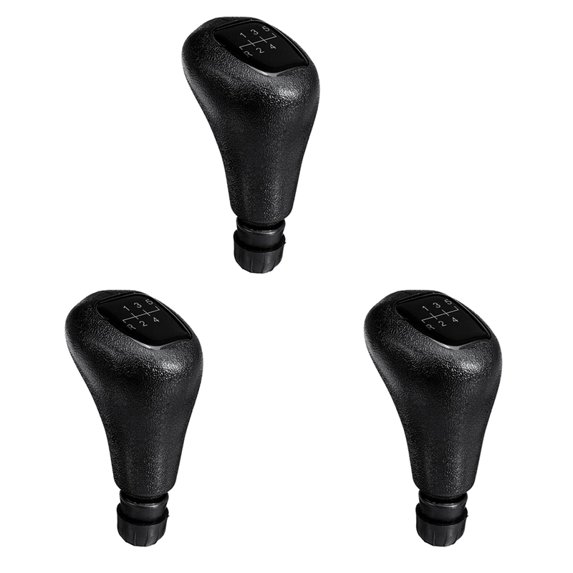 3X 5 Speed Manual Leather Gear Shift Knob Shifter Lever for C Class ...