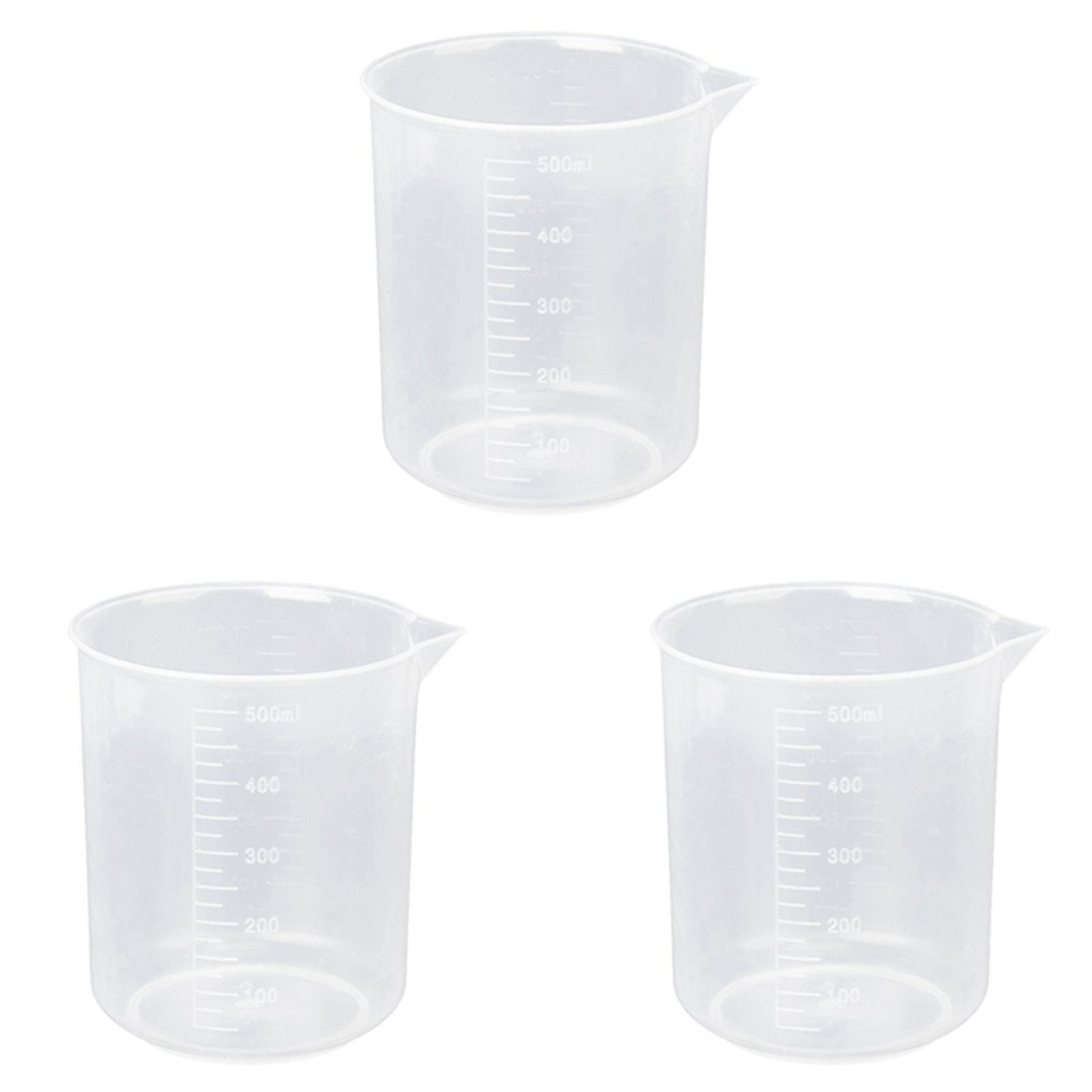 3X 500Ml Graduated Beaker Transparent - Walmart.com