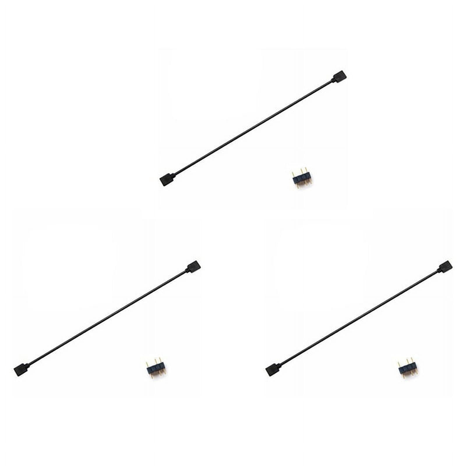 3X 5V 3-Pin Extension Cable for Computer Motherboard Hub Cable ...