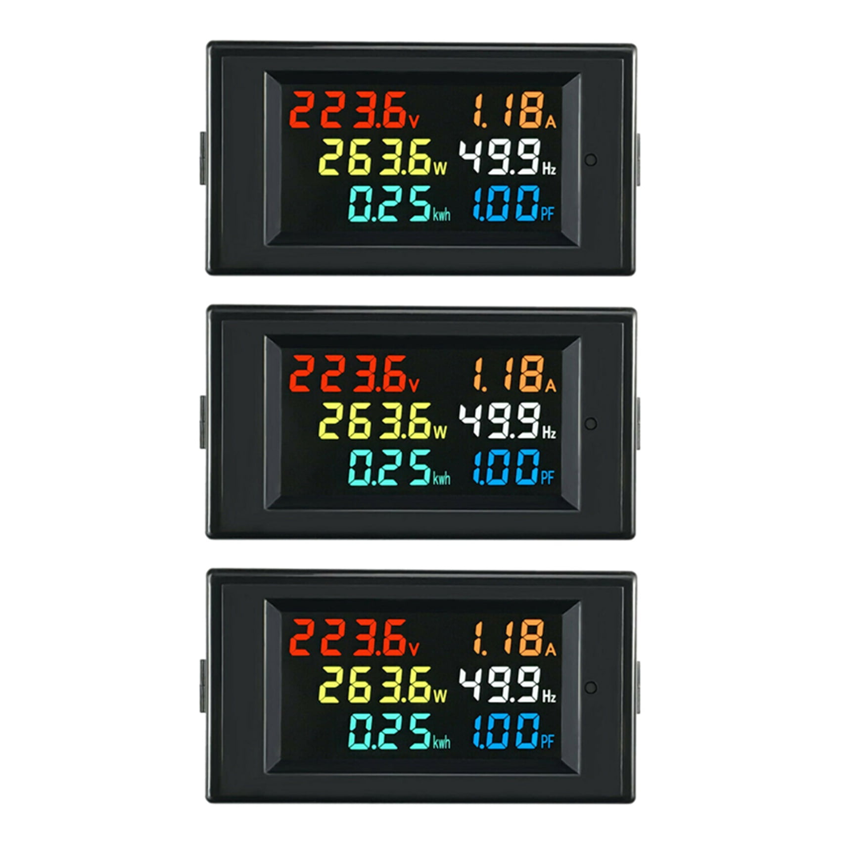 3X 6 in 1 AC Monitor D69-2058 AC Digital Voltage and Current Power ...