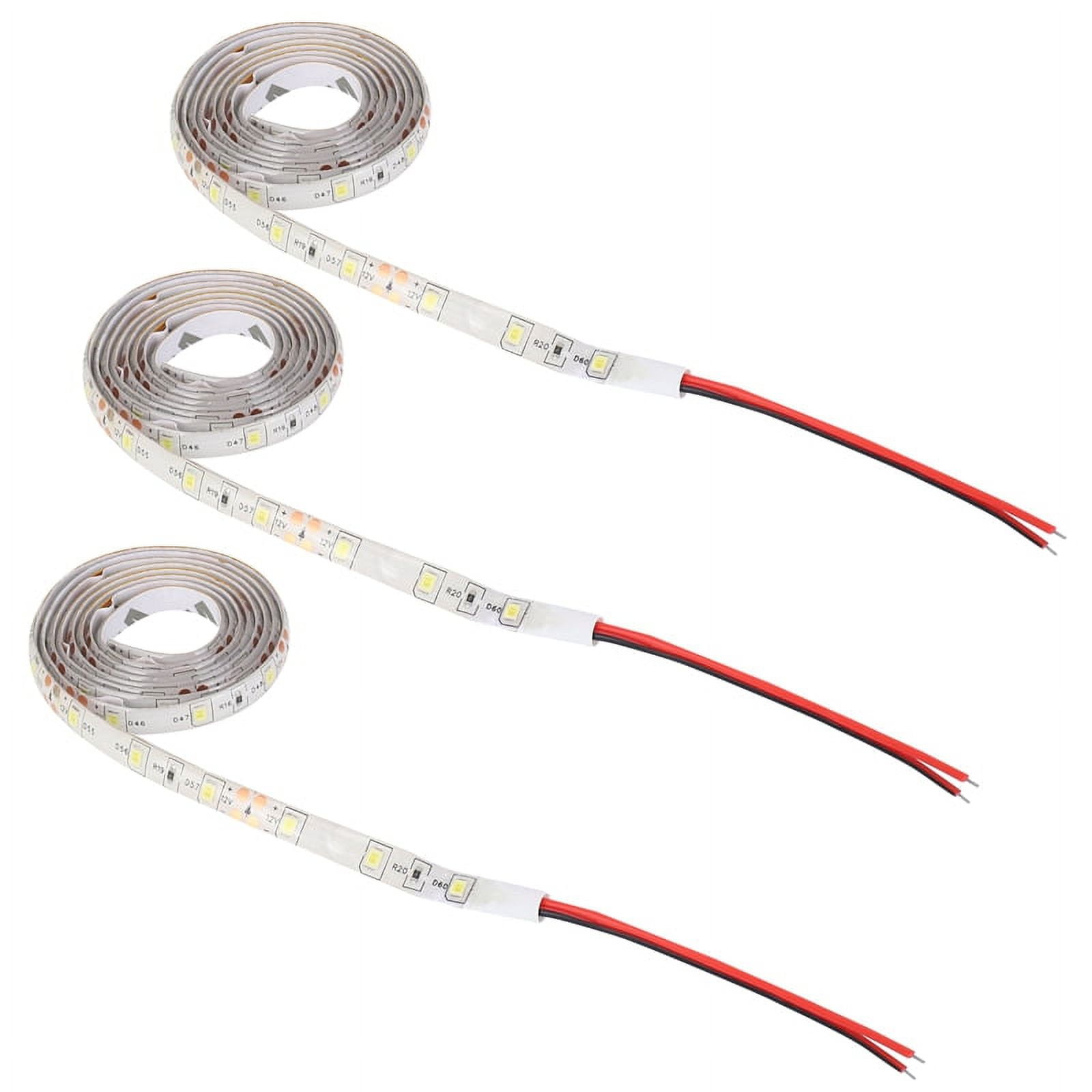 3X 60-3528 SMD Waterproof LED Light Strip DC12V (White)1M,3 x 1M LED ...