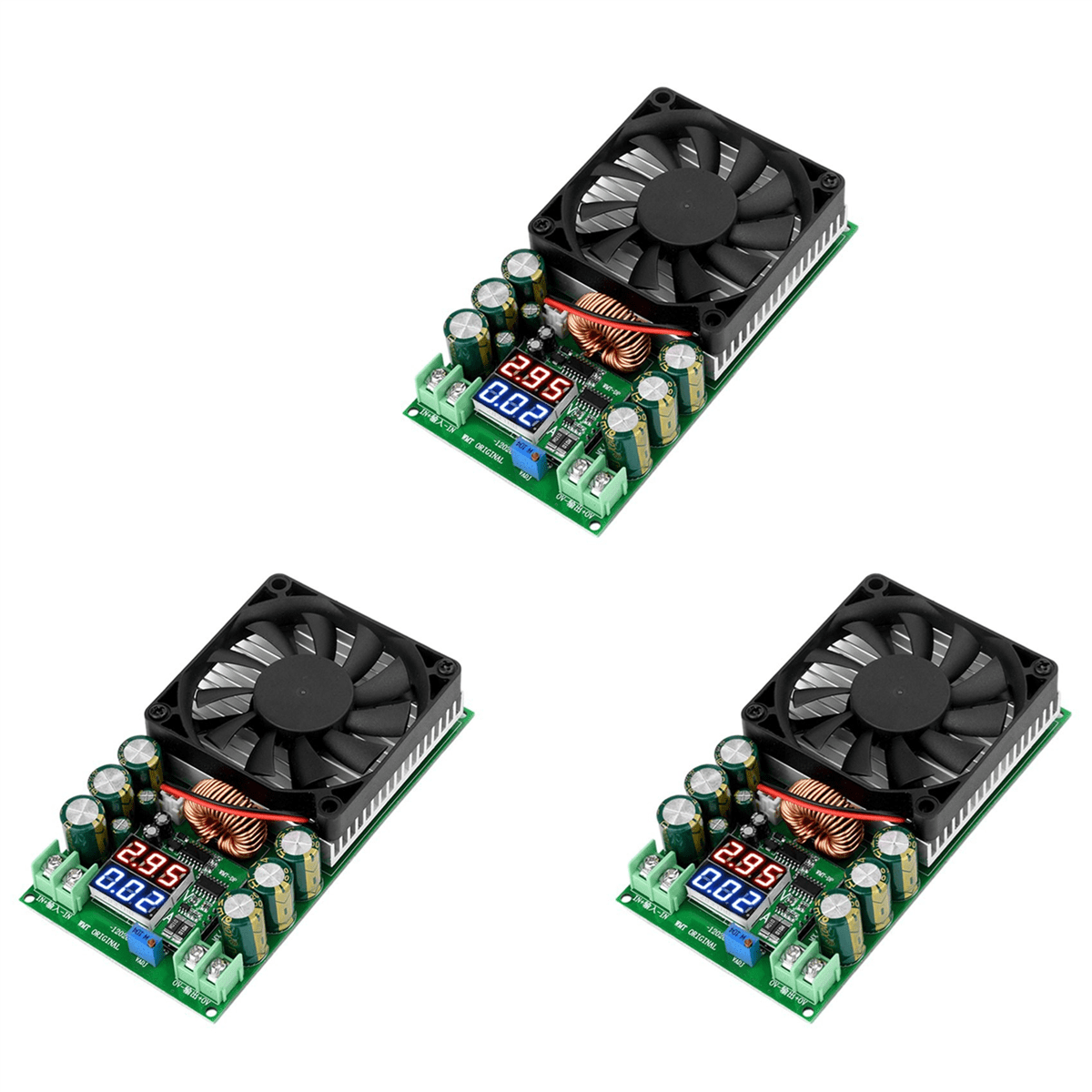3X 600W 30A DC-DC Buck Module CV CC Adjustable Buck Converter 120V 100V ...