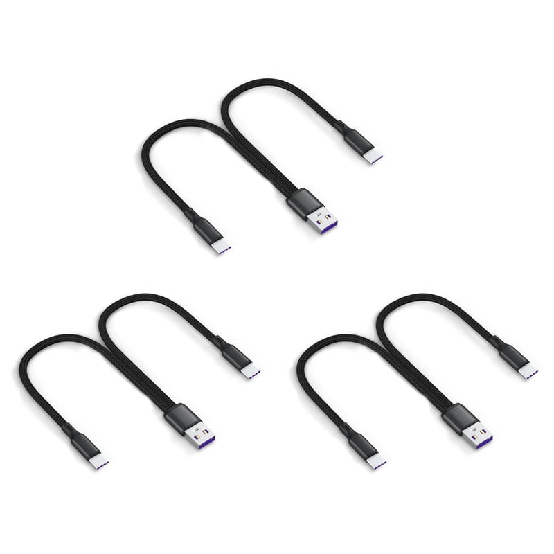 3X 6A Fast Charging Dual Port Type-C Splitter Charging Cable Powered ...