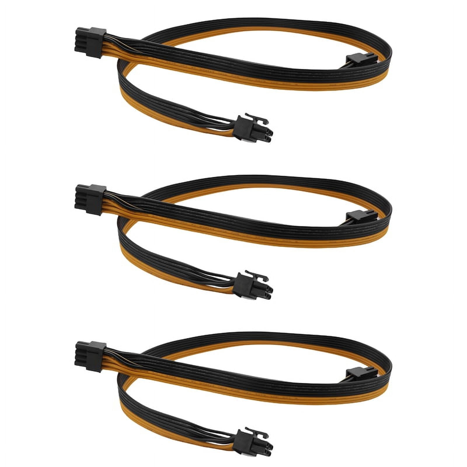 3X 6Pin Male to Dual 8 Pin (6+2) PCIe GPU Power Cable for for PSU 23 ...