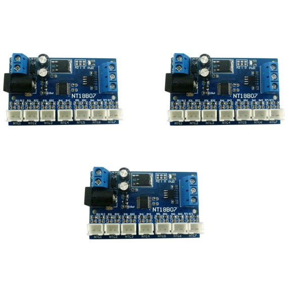 3X 7 Channel RS485 Temperature Sensor Measurement MODBUS RTU Paperless ...
