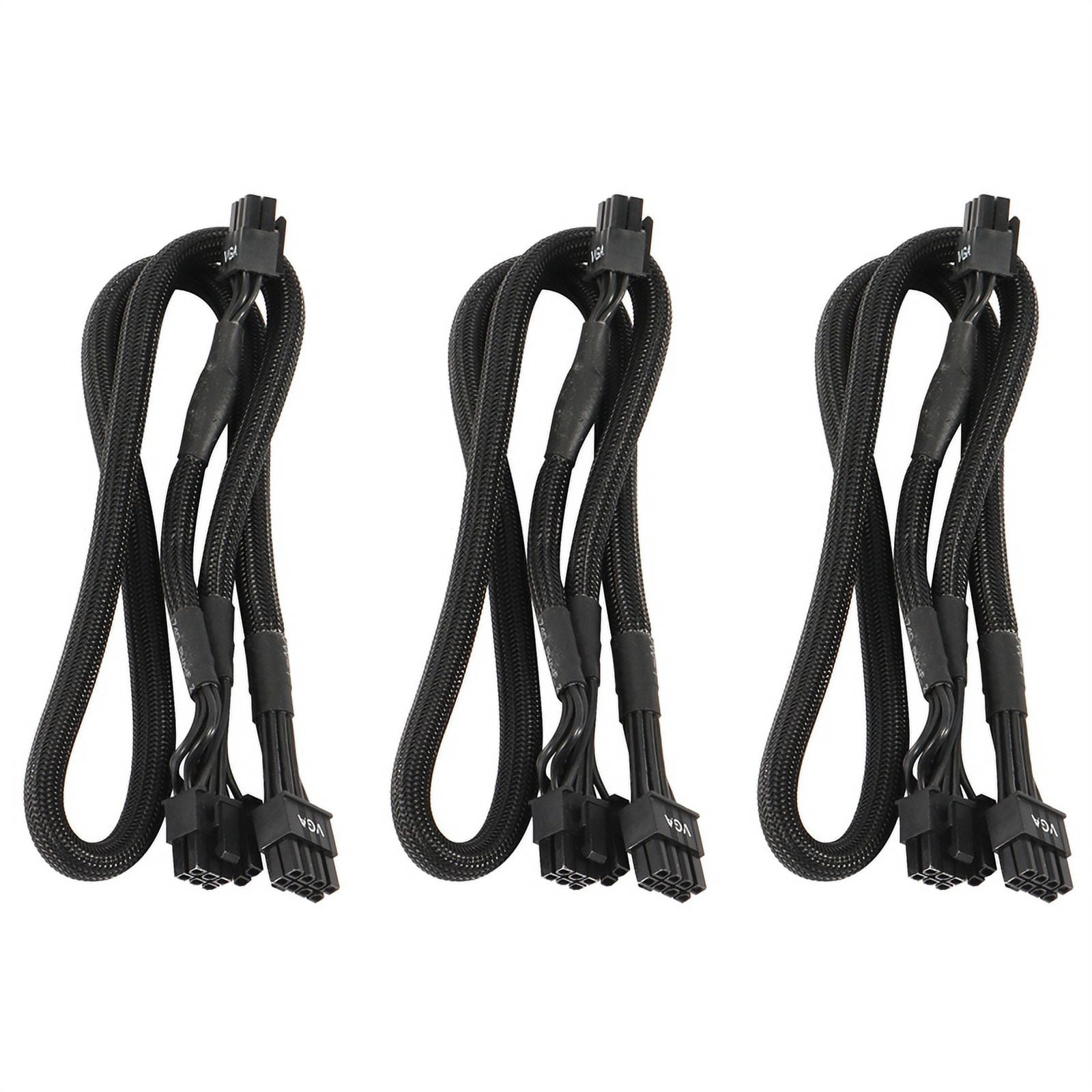 3X 8 PIN TO Dual 8 Pin 6 PIN PCIE VGA Power Supply Cable for Supernova G2 G3 G5 P2 T2 GS G+ 650 ...