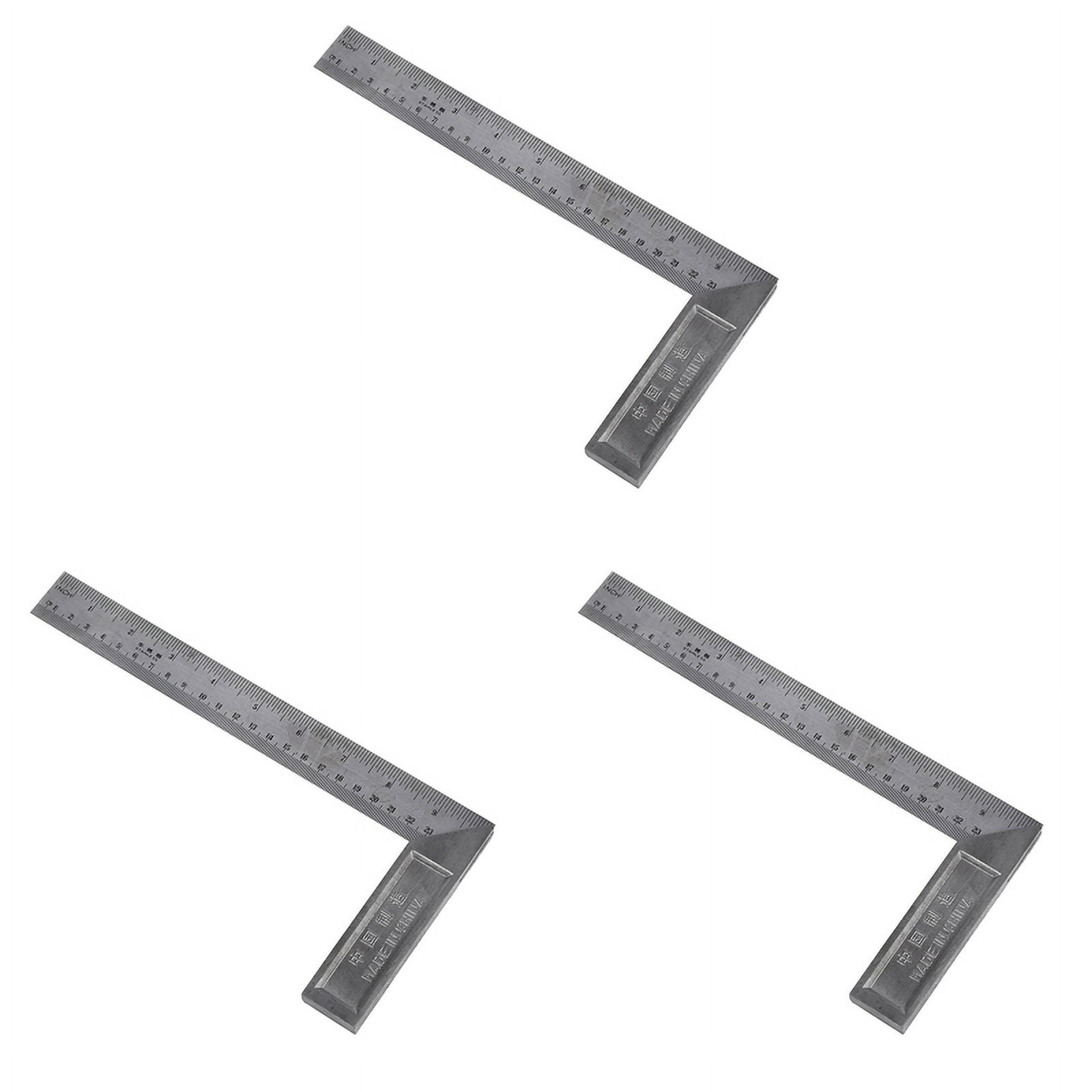 3X 90 Degree 25cm Length Stainless Steel L-Square Angle Ruler - Walmart.com
