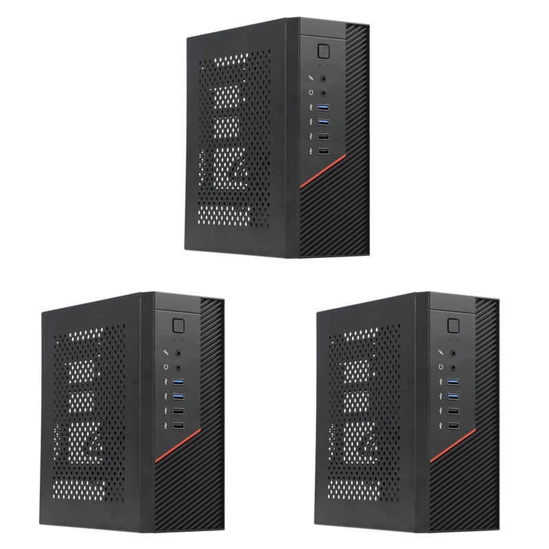 3X A09P Black 4.2L Desktop Mini Itx Case Htpc Chassis Game Computer Can ...