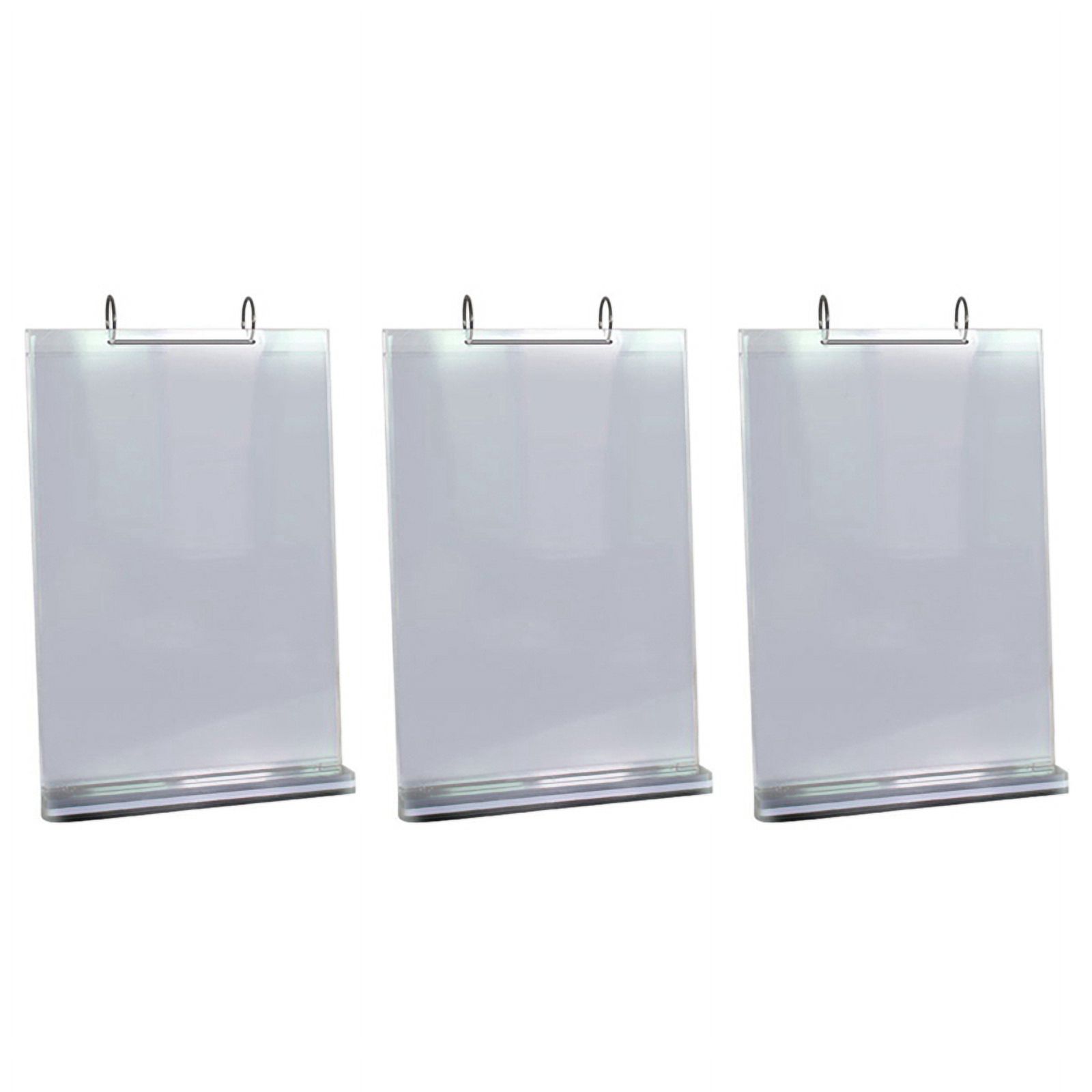 3X A4 Multi-Page Flip Display Card Label Display Stand Detachable Label ...