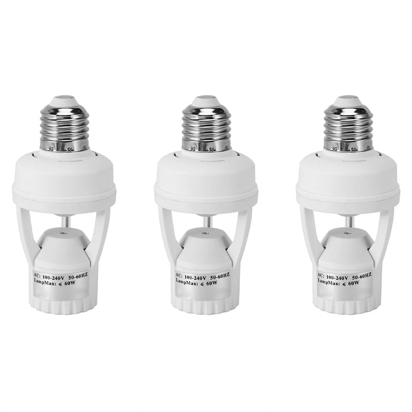 3X AC 110-220V Pir Induction Motion Sensor IR Infrared Human E27 Plug ...