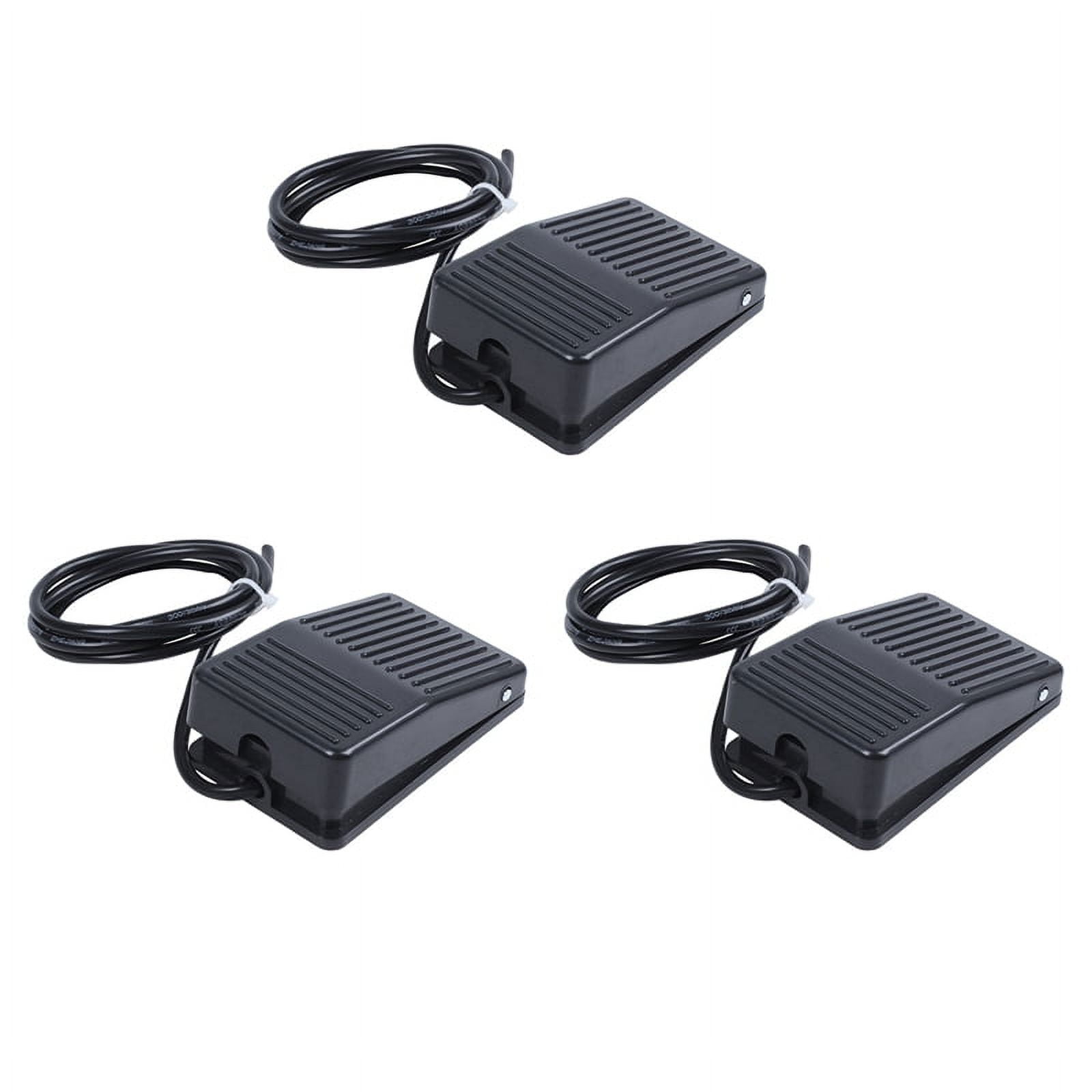 3X AC 250V 10A SPDT NO NC Antislip Plastic Momentary Power Foot Pedal ...