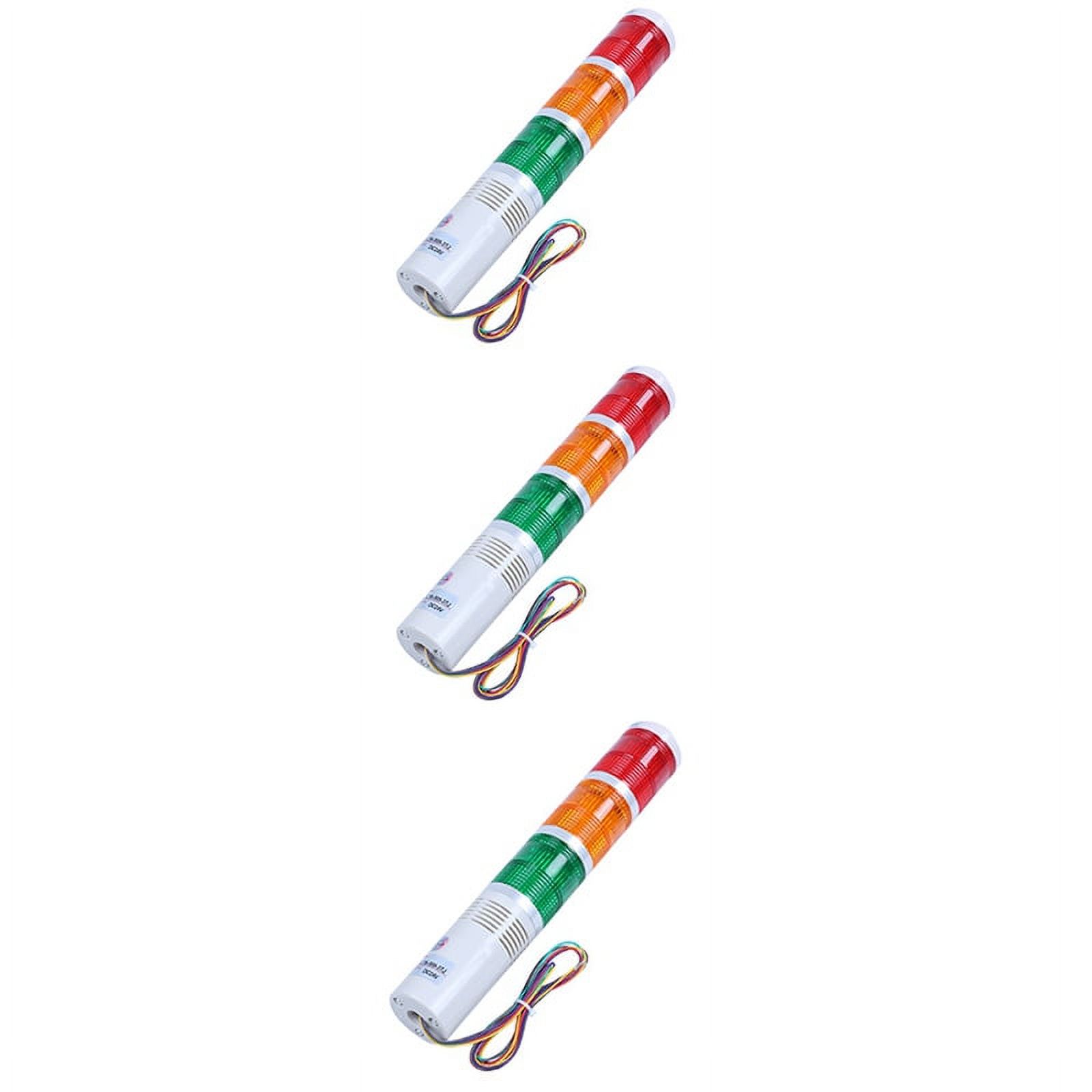 3X 24V Red Green Yellow LED Lamp Industrial Tower Signal Light ...