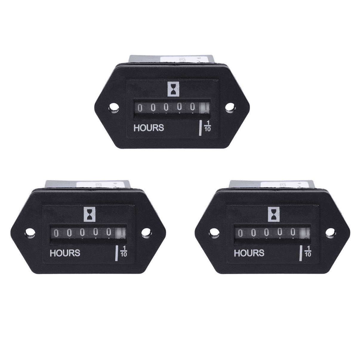 3X AC100-250V Generator Sealed Hour Meter Counter for Generator Boats ...