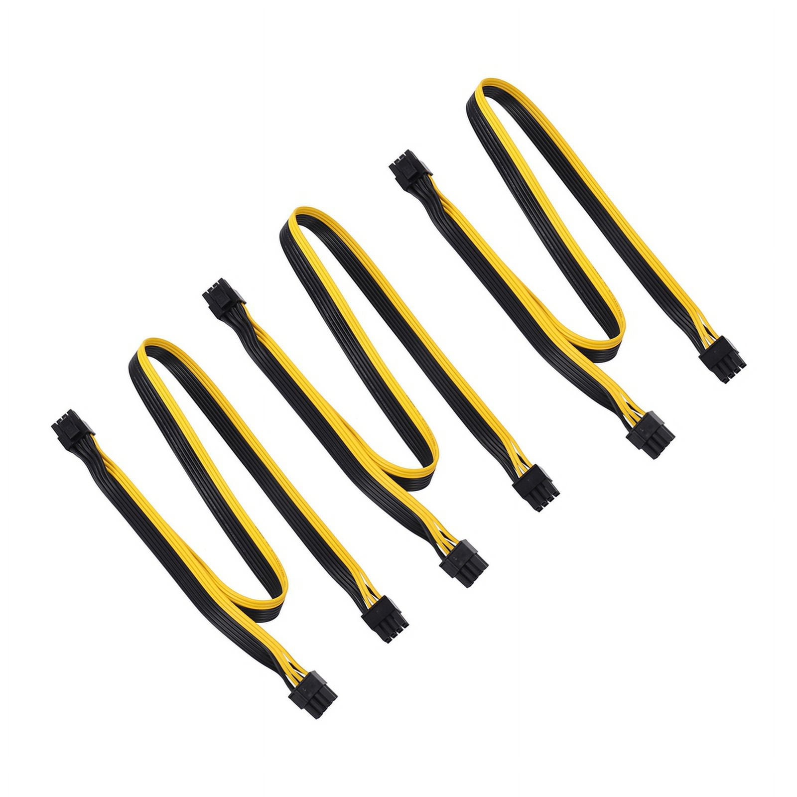 3X ATX CPU 8 Pin Male to Dual PCIe 8(6+2) Pin Male Power Adapter Cable ...