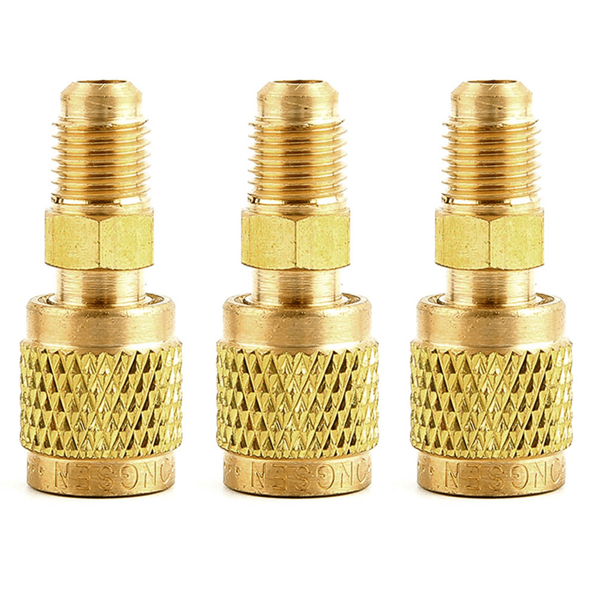 3X Adapter Cable Hose Connector R22 R134A to R32 R410A Size 1/4 Inch to ...