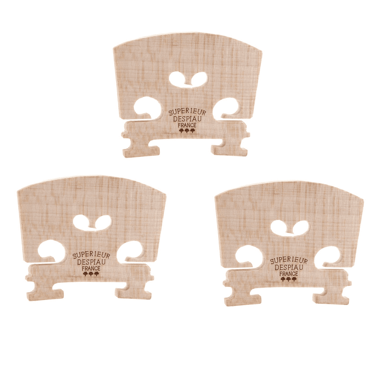 3X Adjustable Violin Bridge Maple,4/4 Size Violin Fitted Bridge Parts ...