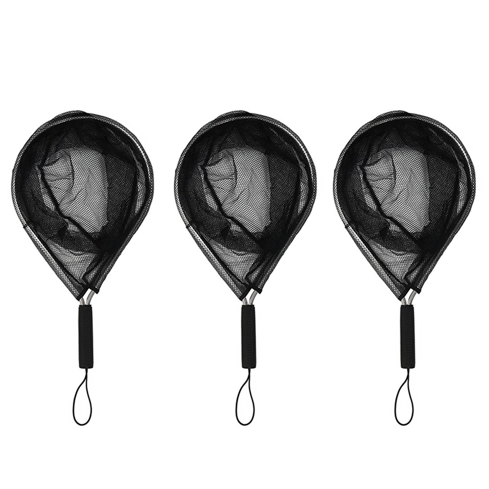 3X Aluminium Landing Nets Fly Fishing Fish Saver Nylon Knotless Mesh ...