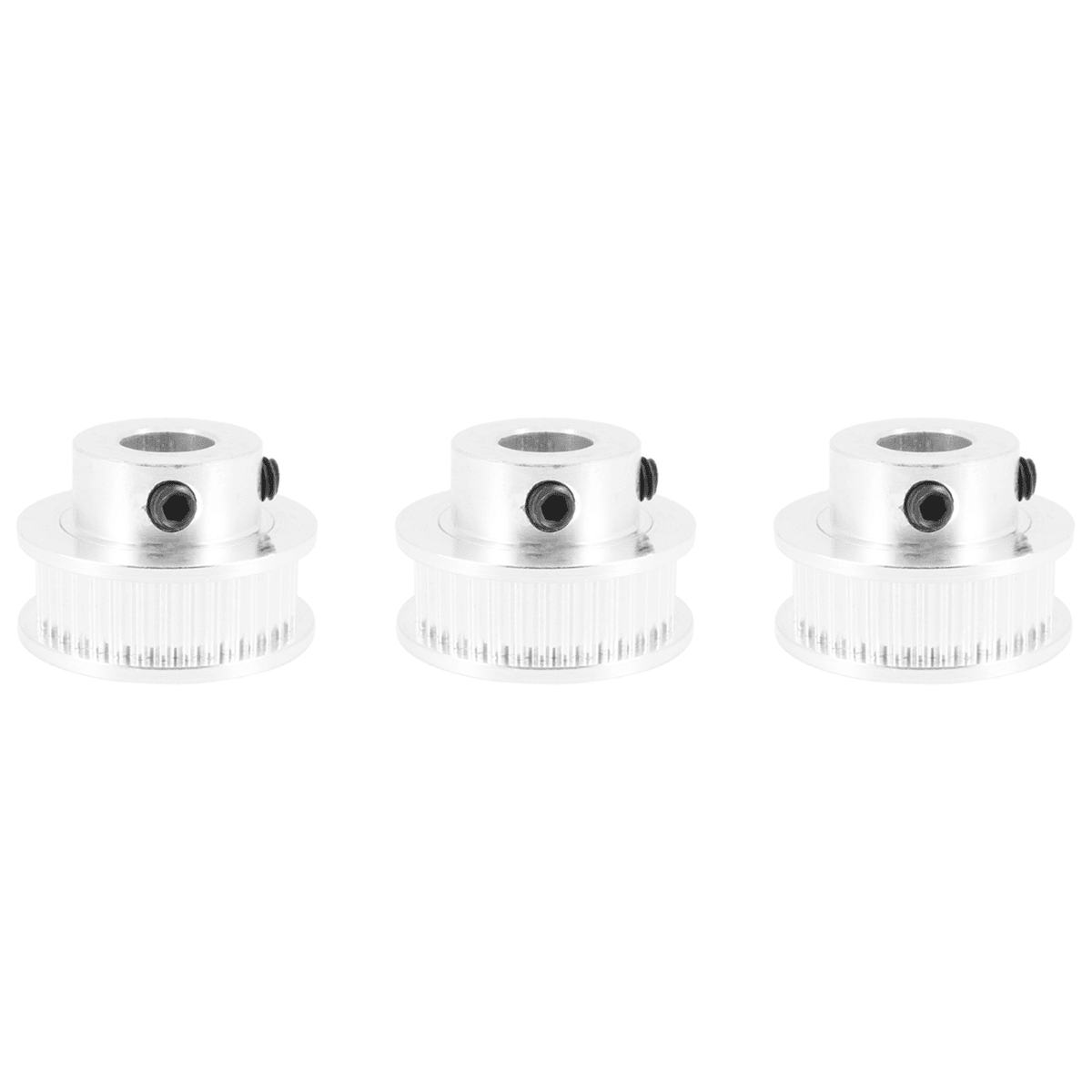 3X Aluminum GT2 36 Teeth 8mm Bore Timing Belt Pulley Flange Synchronous ...