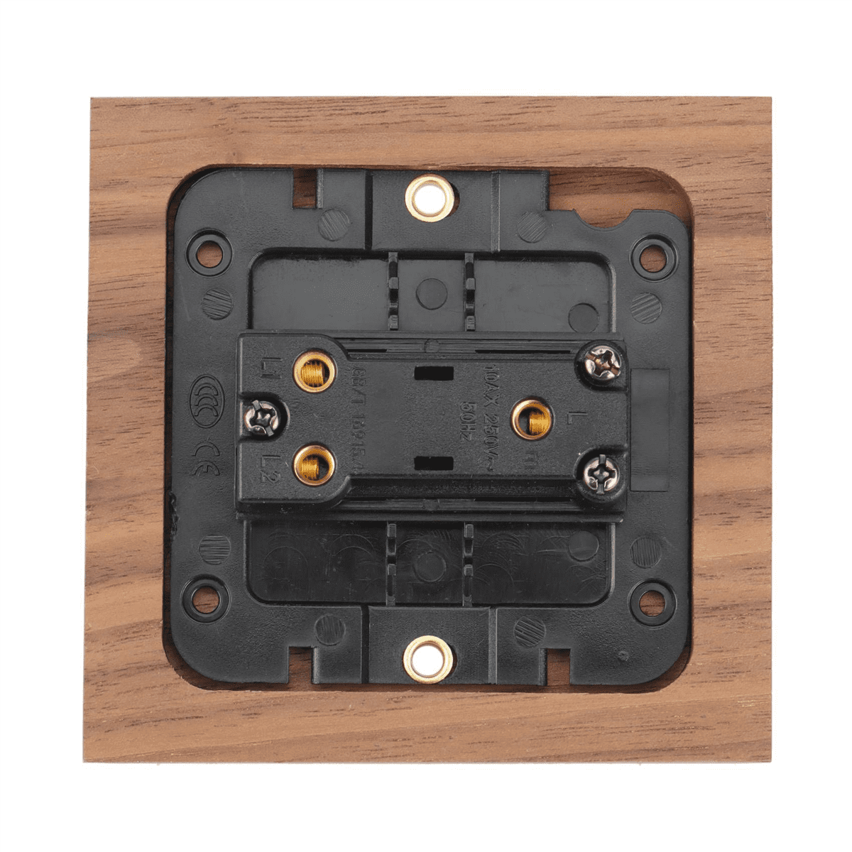 3X American Industrial Style Light Switch Socket, Solid Wood Brass ...
