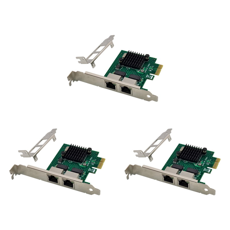 3X BCM5718 Gigabit Server Network Card PCI Express X1 Dual Port Network ...