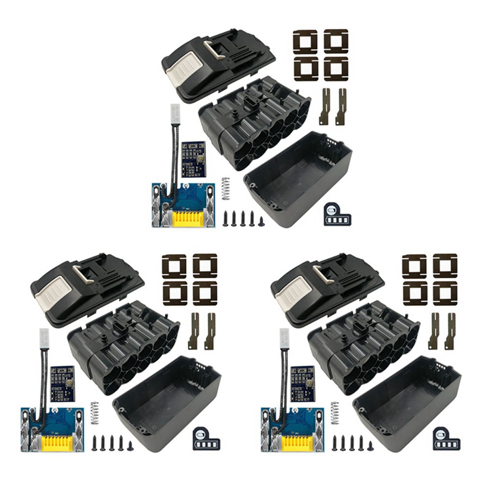 3X BL1830 10x 21700 Battery Case PCB Charging Protection Circuit Board ...