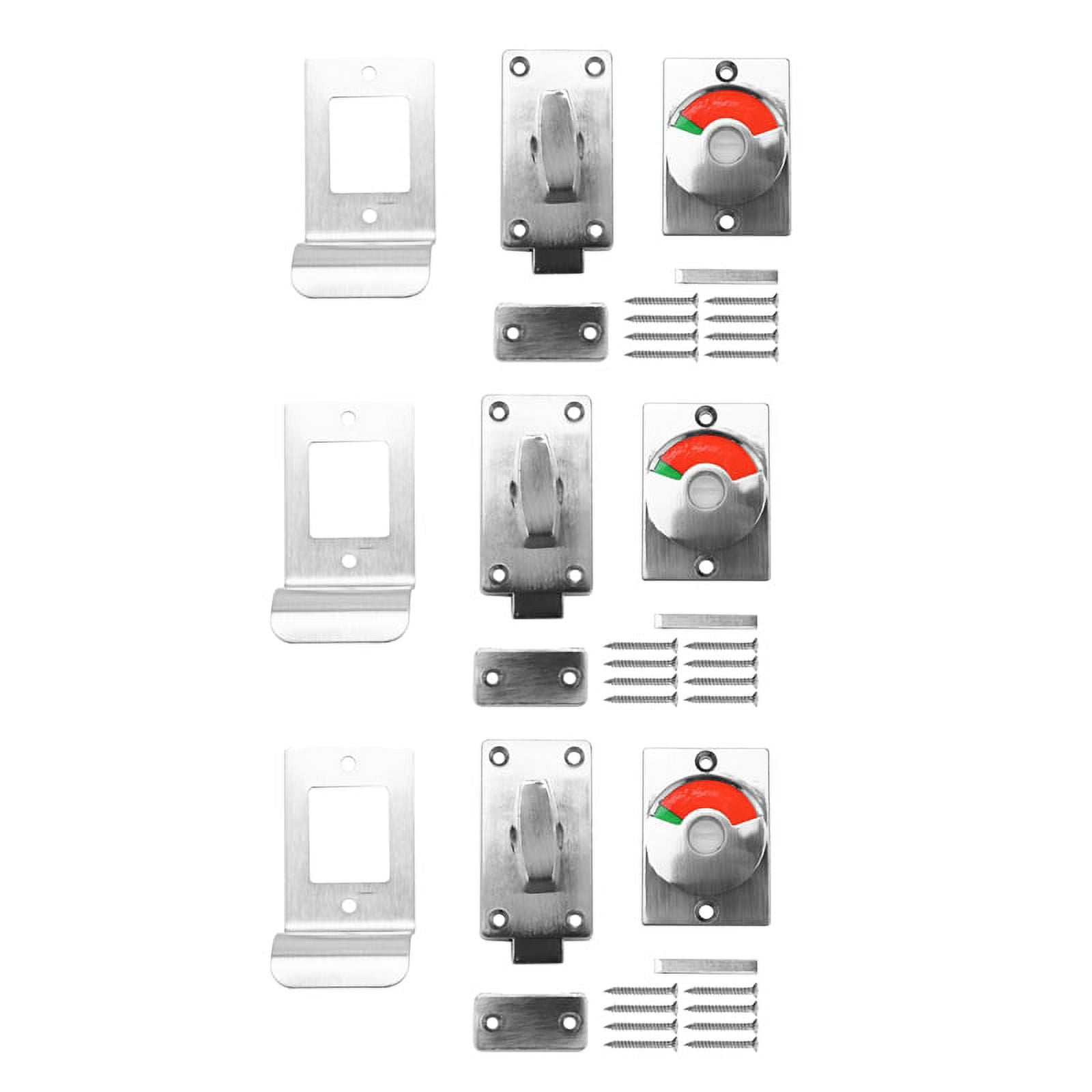 3X Bathroom Toilet Wc Indicator Privacy Dead Bolt Door Lock Latch ...
