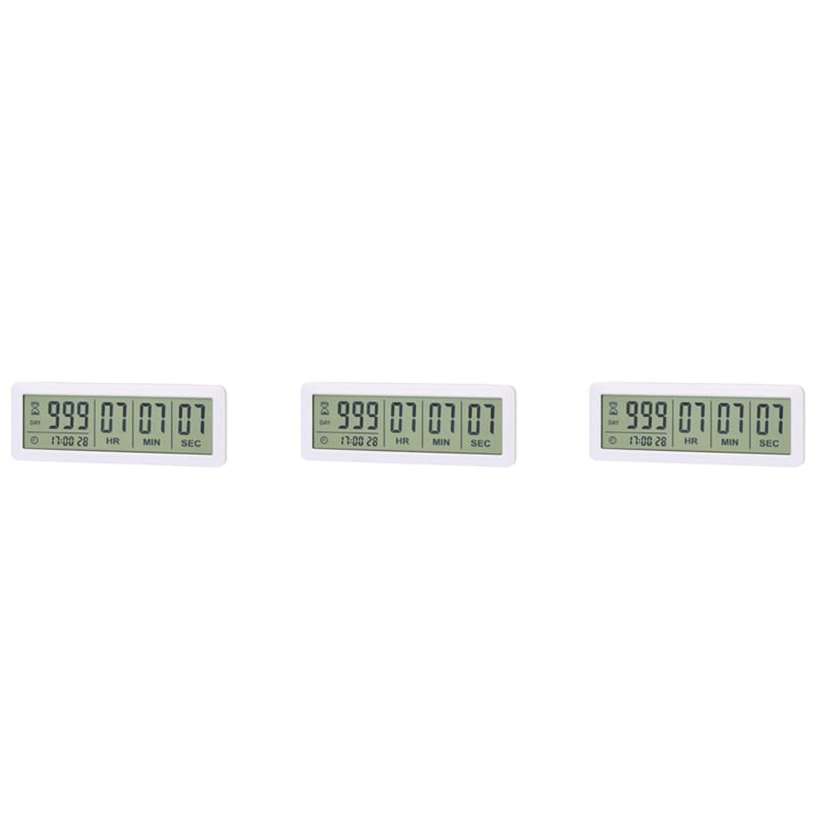 3x Big Digital Countdown Timer Clock 999 Count Down Clock Timer For Graduation Lab Kitchen