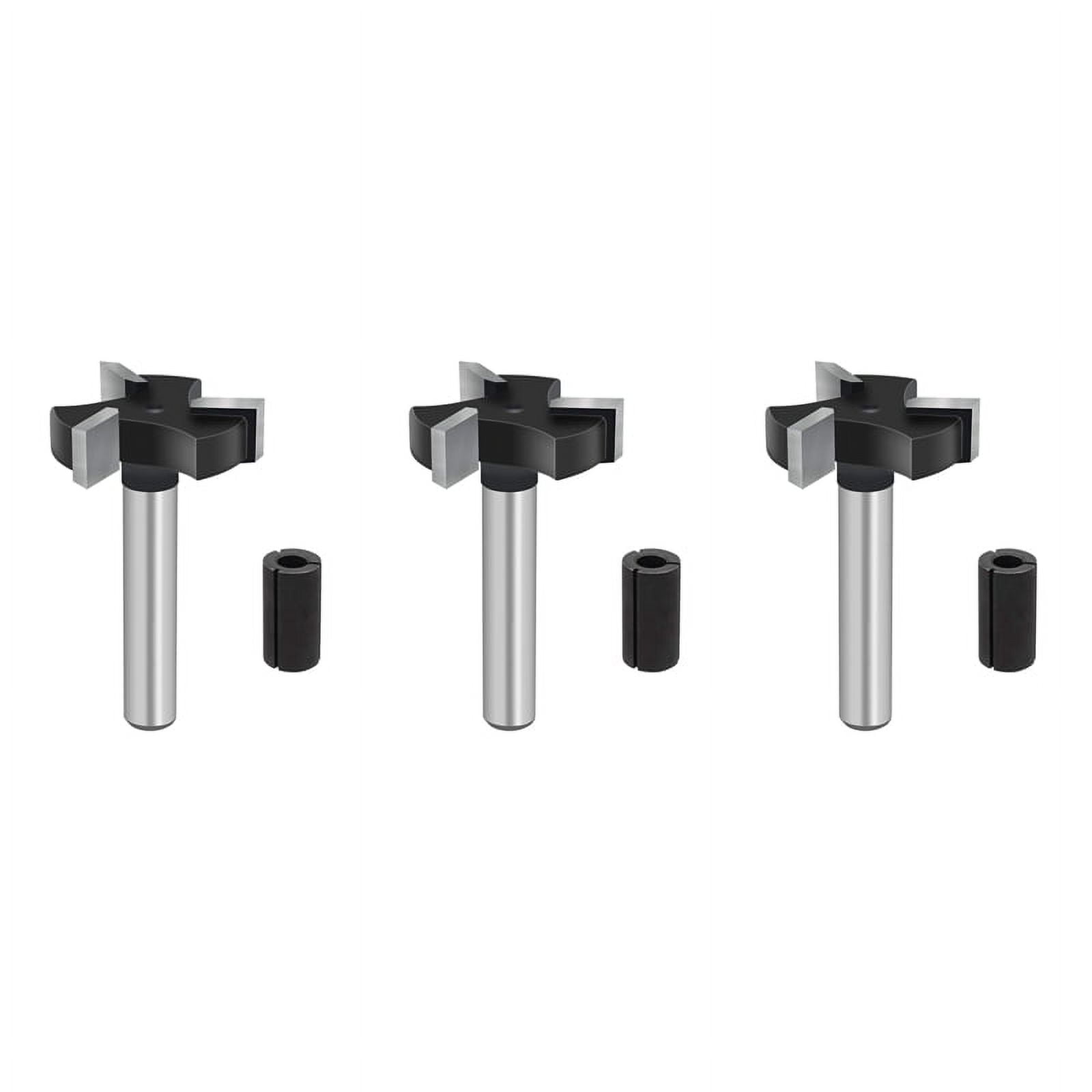 3X CNC Spoilboard Surfacing Router Bits, 1/4 Inch Shank 1 Cutting ...