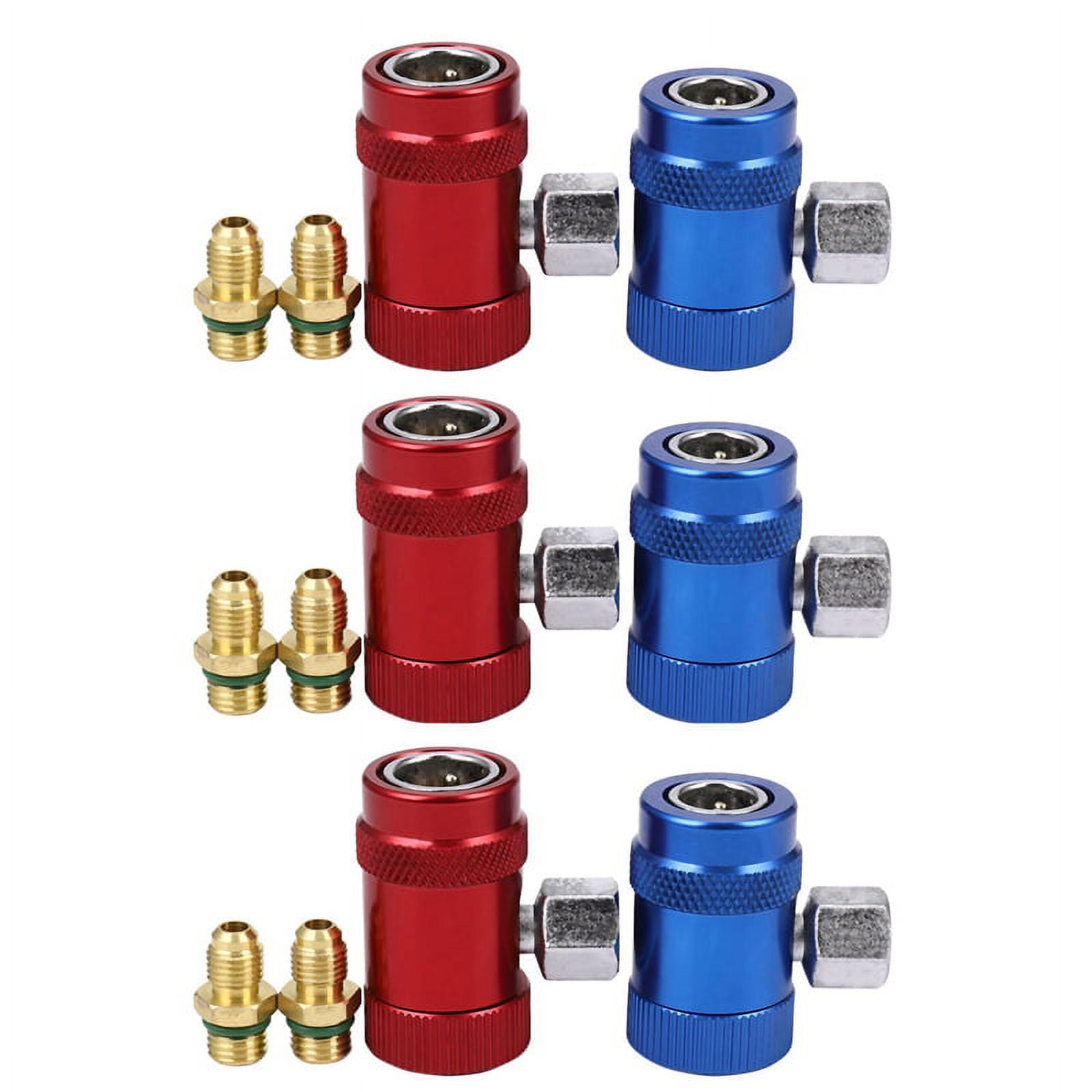 3X Car Auto AC High / Low Side R1234Yf Quick Couplers Adapters ...