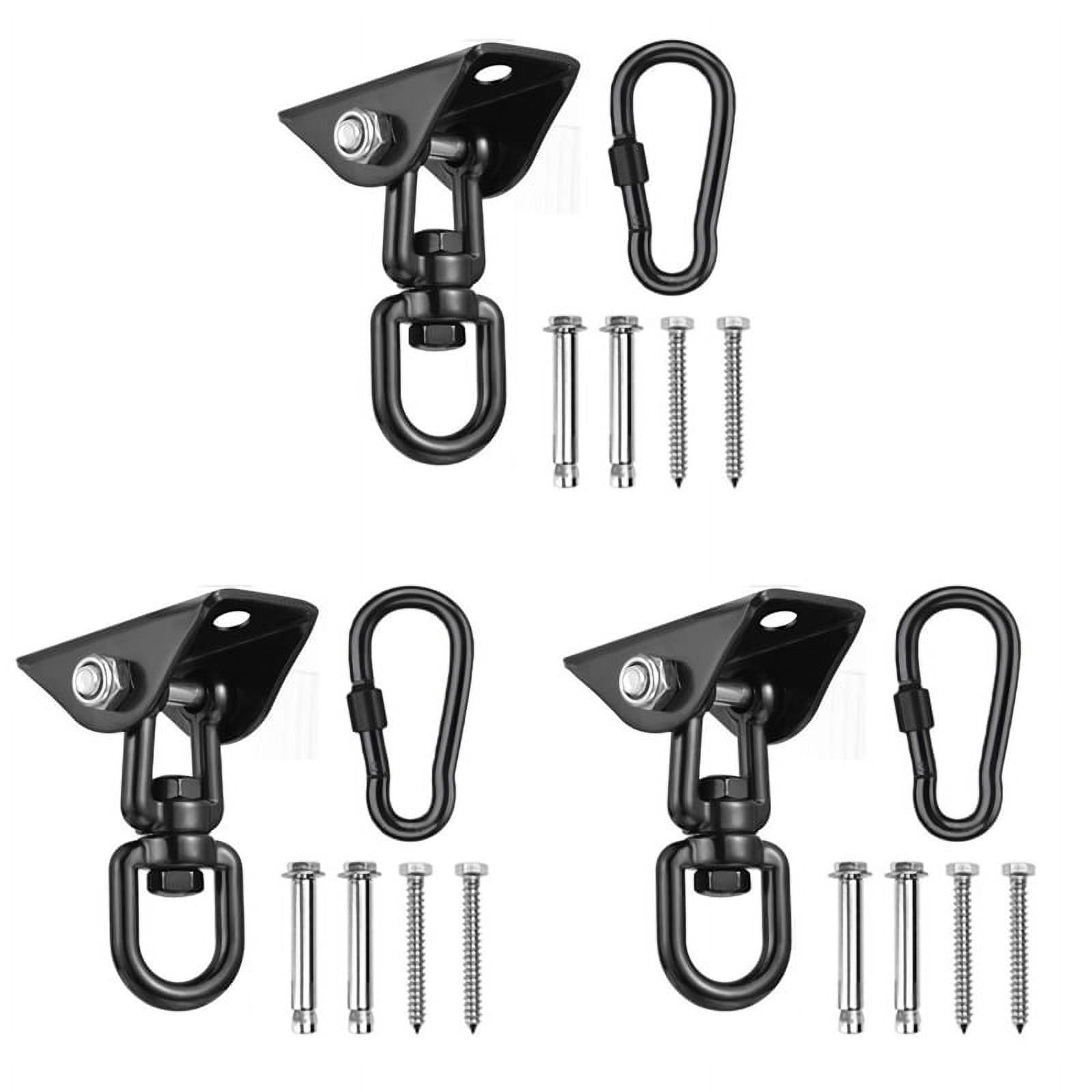 3X Ceiling Hook Hanging Chair 360° Rotate Swing Hanger 450KG Swing ...