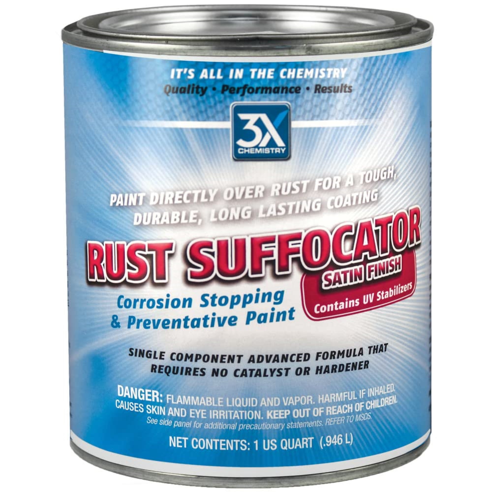 3X:Chemistry 46817 Rust Suffocator, Satin Finish, 1 Quart (Pack of 1 ...