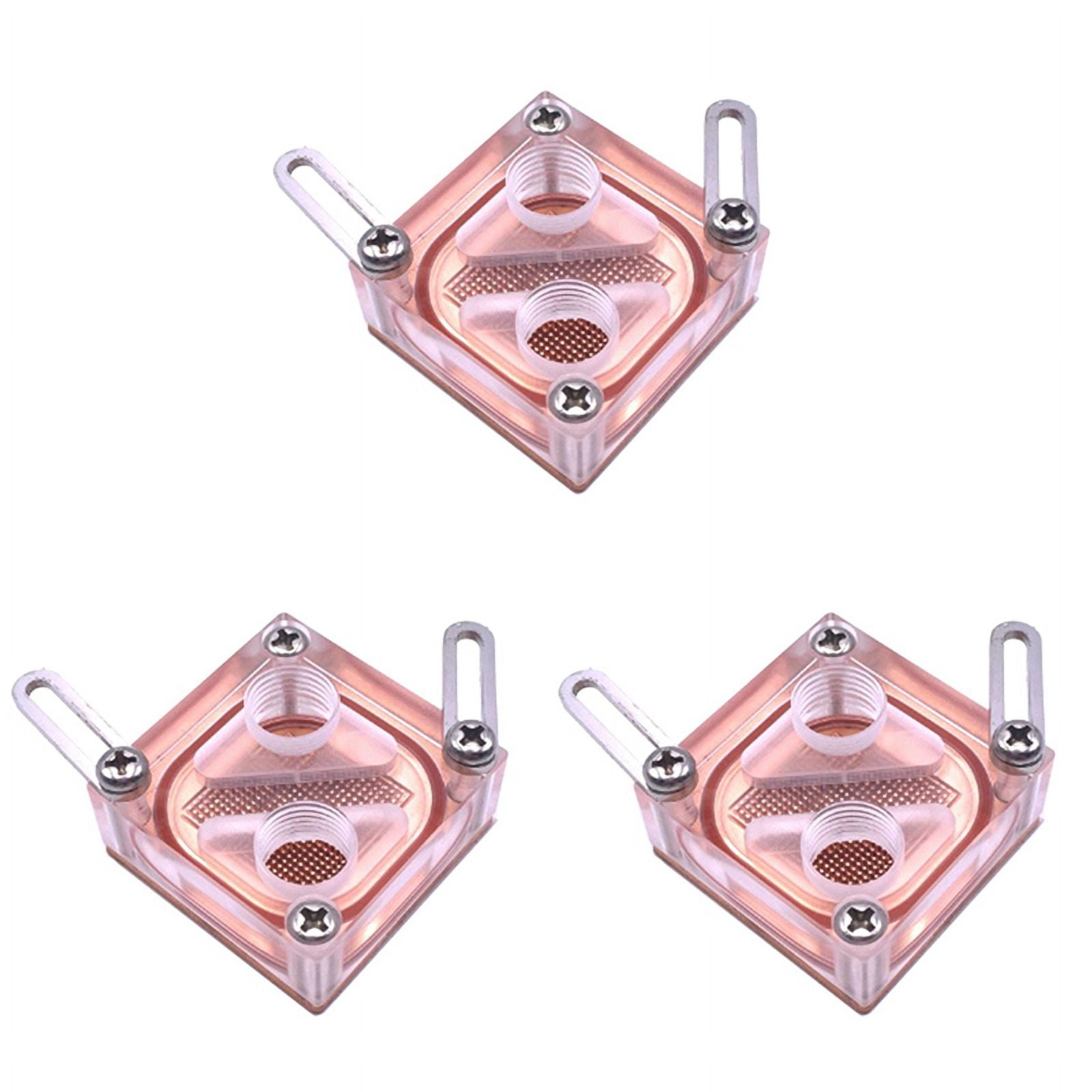 3X Chipset Waterblock Computer Water Cooling Acrylic Transparent ...