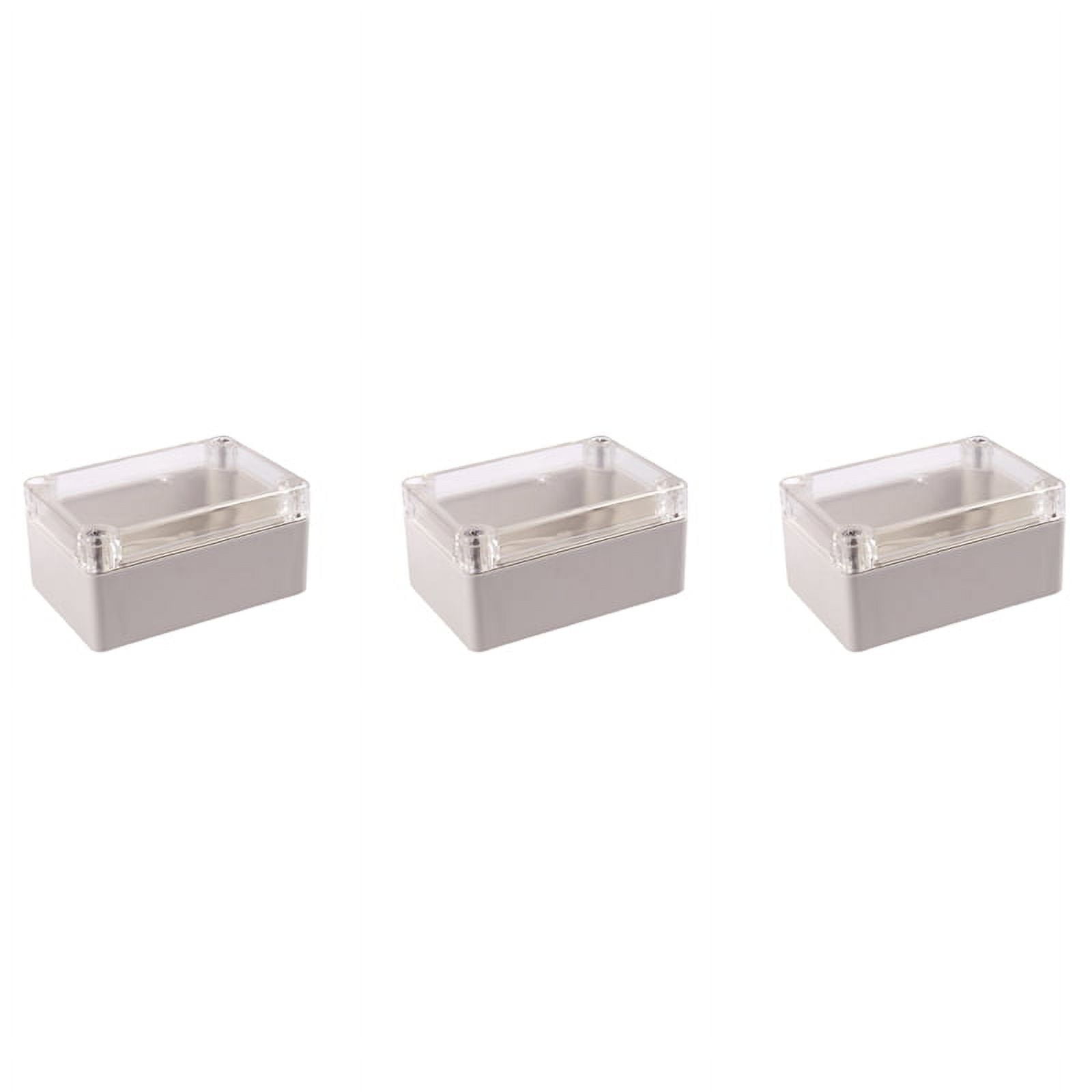 3X Clear Cover Plastic Electronic Project Junction Box 100 x 68 x 50mm ...