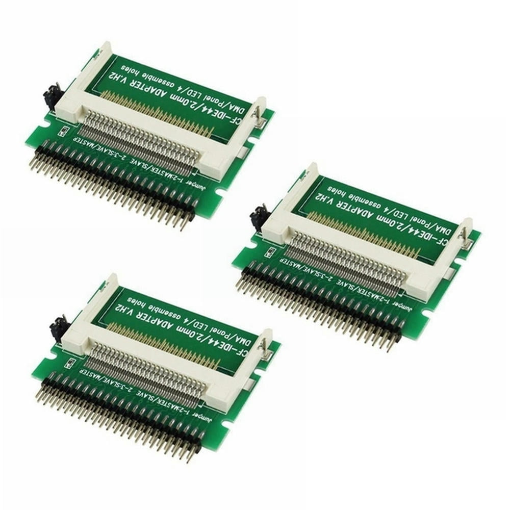 3X Compact Flash Cf Card To Ide 44Pin 2Mm Male 2.5 Inch Hdd Bootable Adapter Converter - Walmart.com