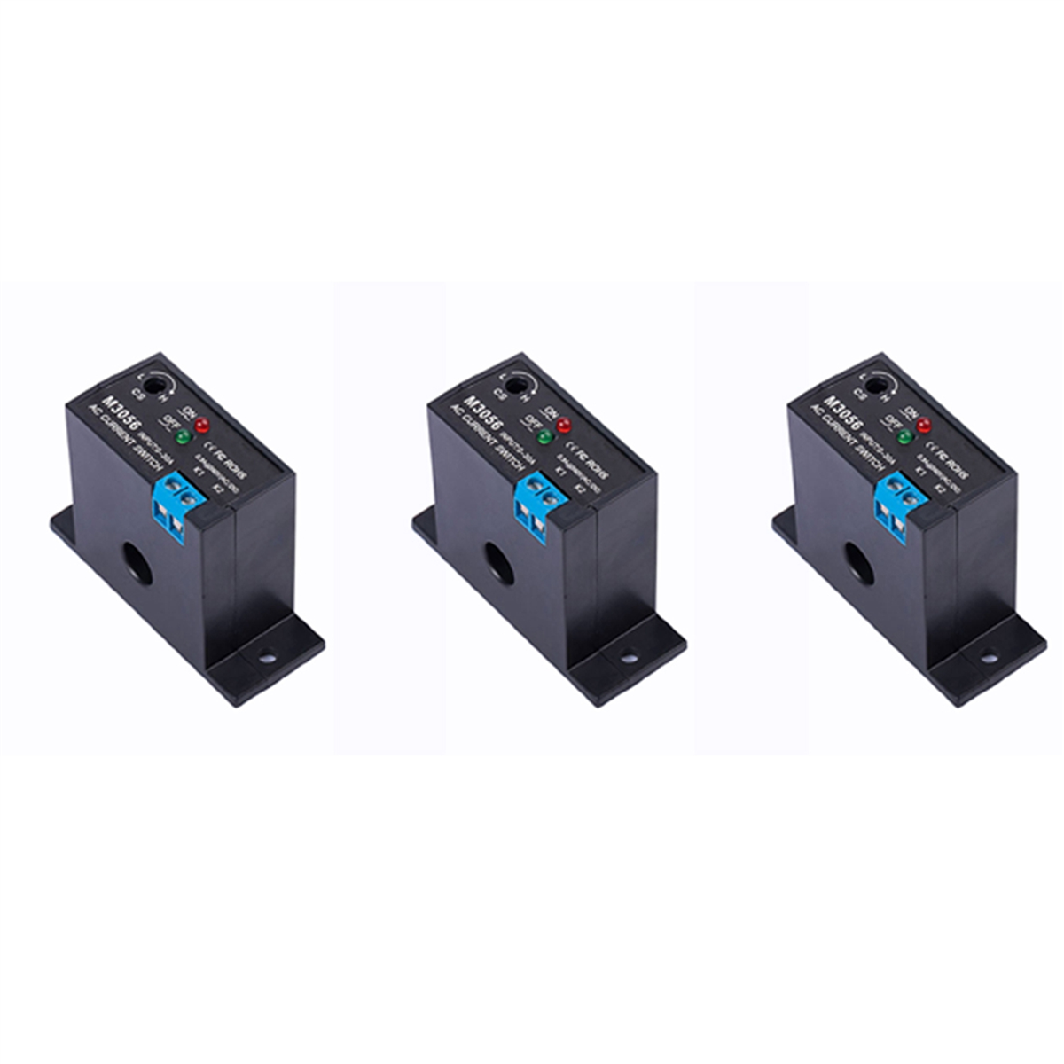 3x Current Sensing Switch Induction Relay Ac Linkage Device Plc Signal