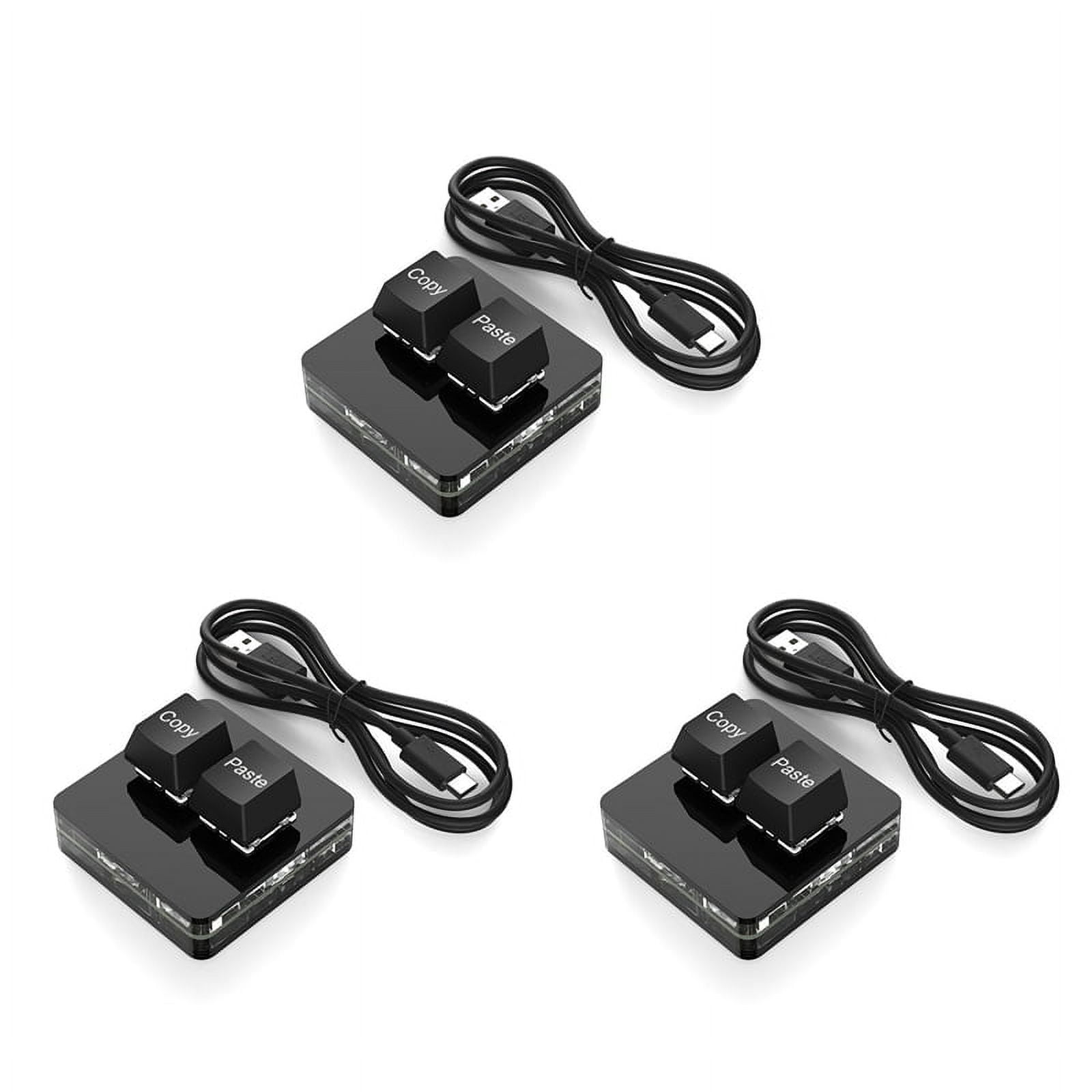 3X Custom Mini Keyboard 2 Key RGB Macro OSU Keypad Programmable ...