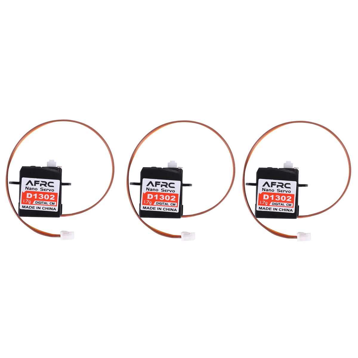 3X -D1302 Mini 1.7G Torque Mini Digital Servo JST Connector for RC ...