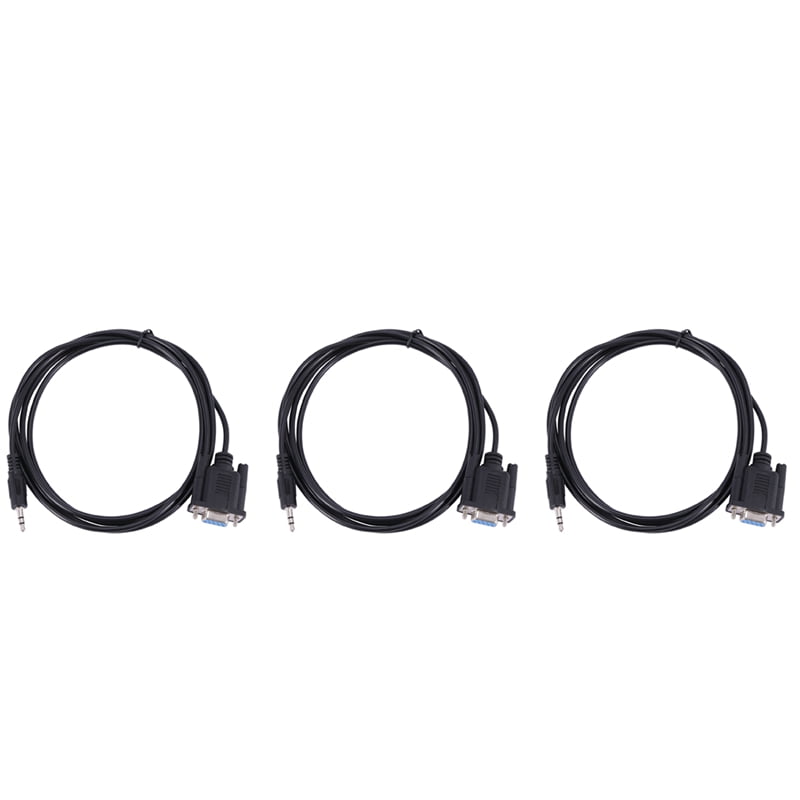 3X DB9 9 Pin VGA Female Cable ,DB 9 Female to 3.5mm (1/8In) Stereo Male ...