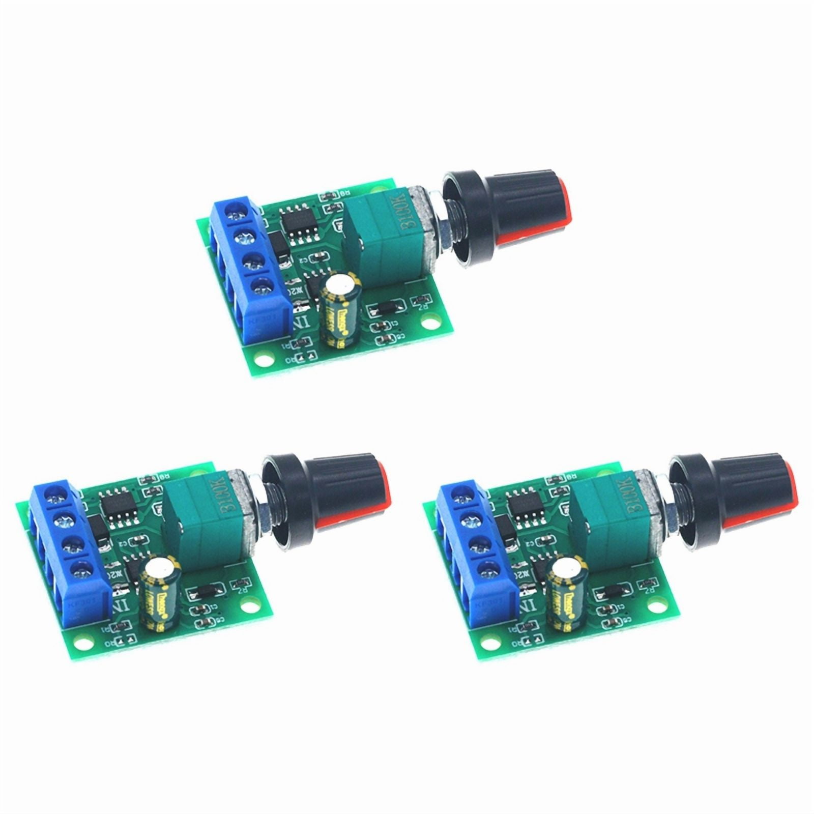 3X DC 1.8V 3V 5V 6V 12V 2A PWM Motor Speed Controller Low Voltage Motor ...