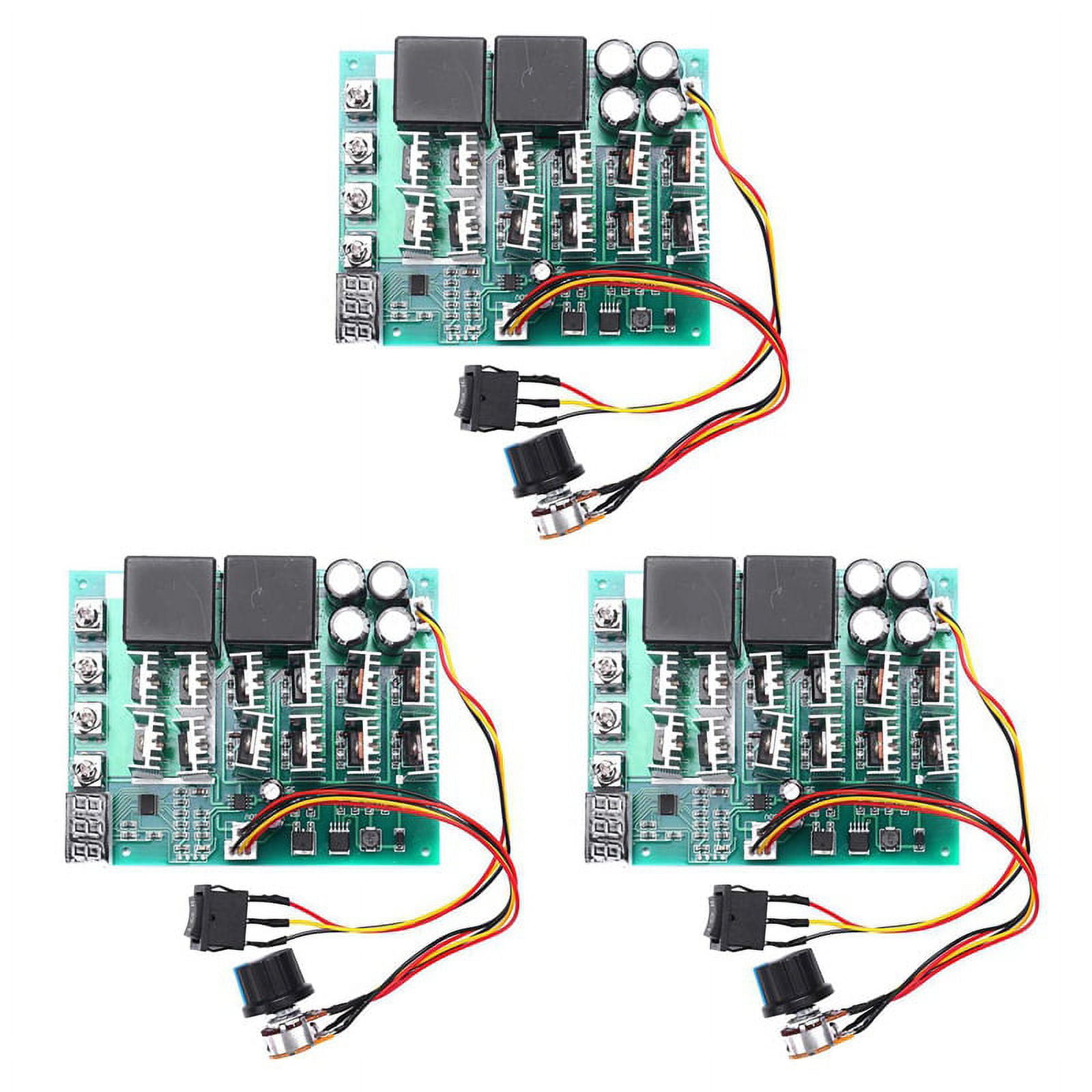 3X DC 10-55V 12V 24V 36V 48V 55V 100A Motor Speed Controller PWM HHO RC ...