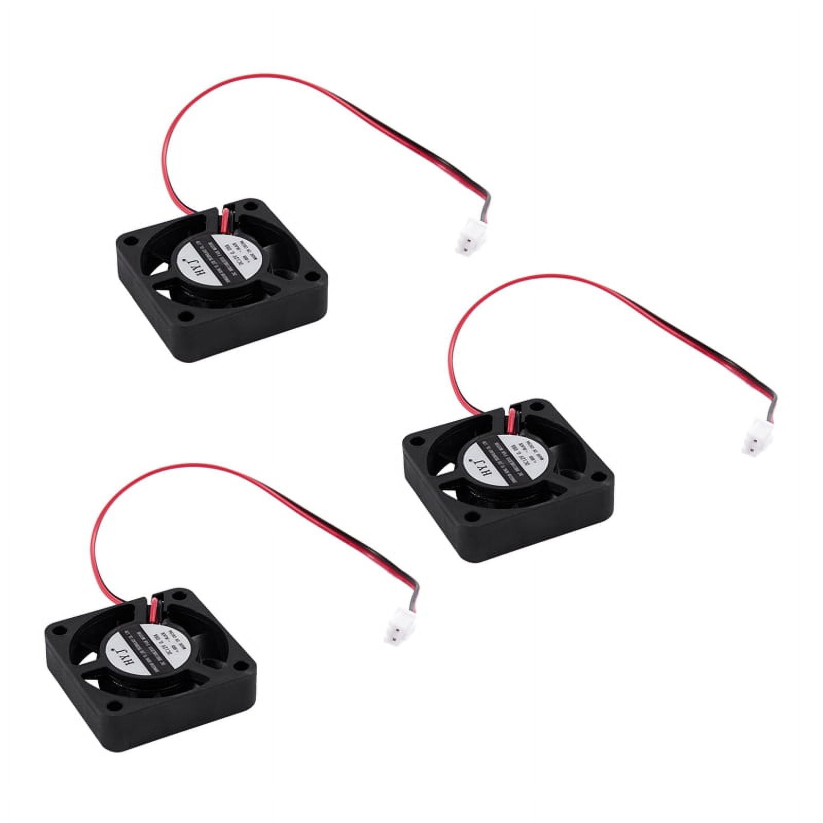3X DC 12V 0.1A 2 Pin PC Case CPU Cooler Cooling Fan 40mm x 40mm x 10mm ...