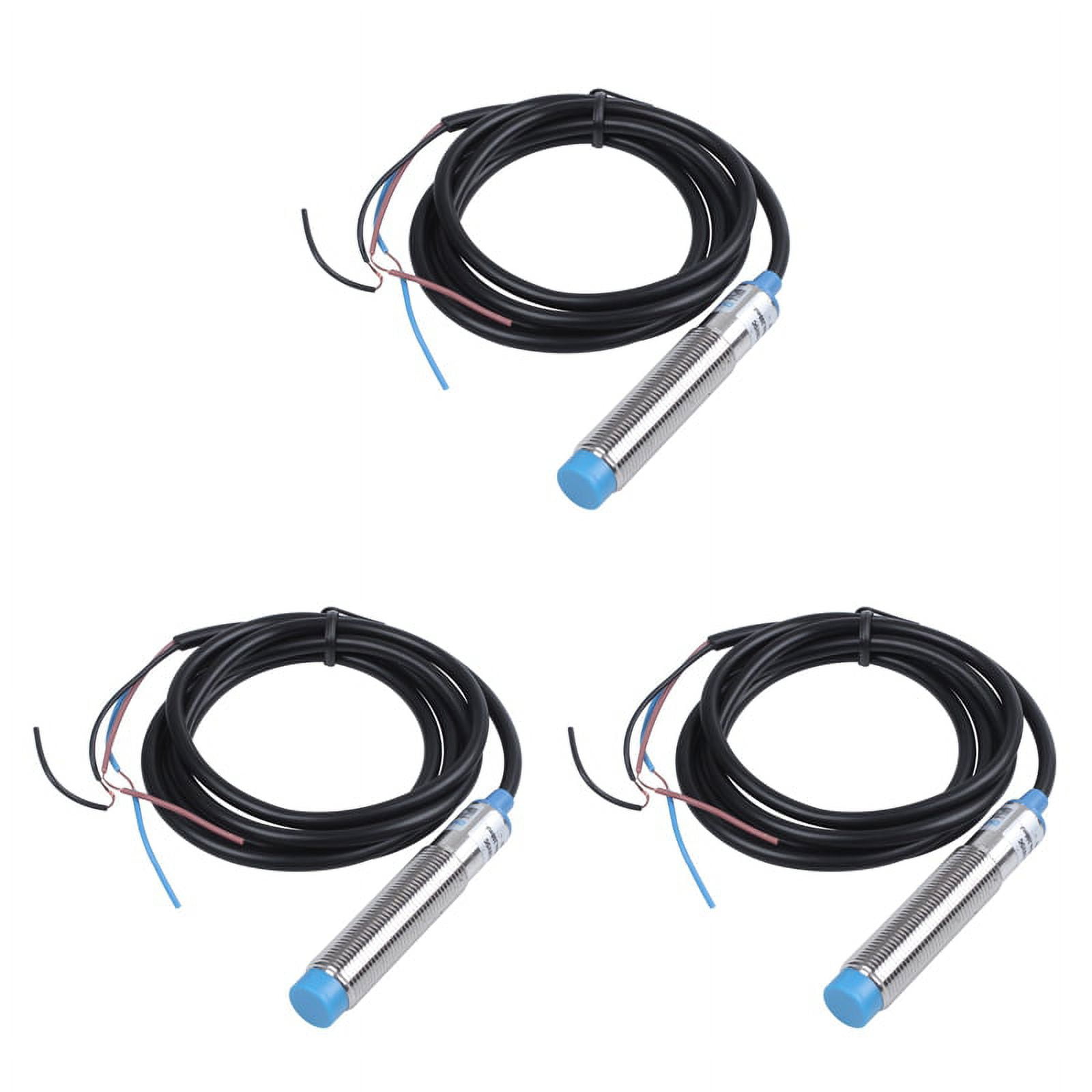 3X DC 6-36V PNP NO 3-Wire 4mm Cylindrical Inductive Proximity Sensor Approach Switch LJ12A3-4-Z ...