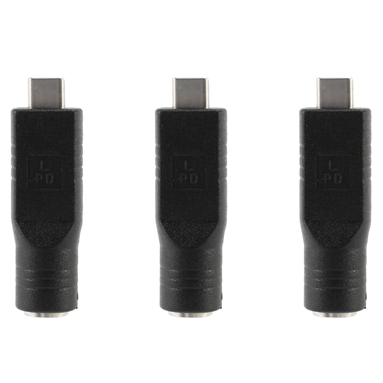 3X DC Jack 7.4 x 5.0mm Input to USB-C Type-C Power Plug Charge Adapter ...