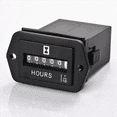 3X DC10V-80V Mechanical Hour Meter - Hourmeter for Engine Generator ...
