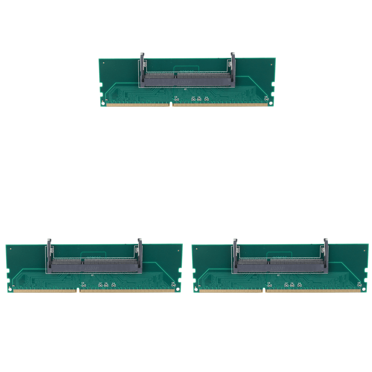 3X DDR3 Laptop SO-DIMM to Desktop DIMM Memory RAM Connector Adapter DDR3 Adapter of Laptop ...