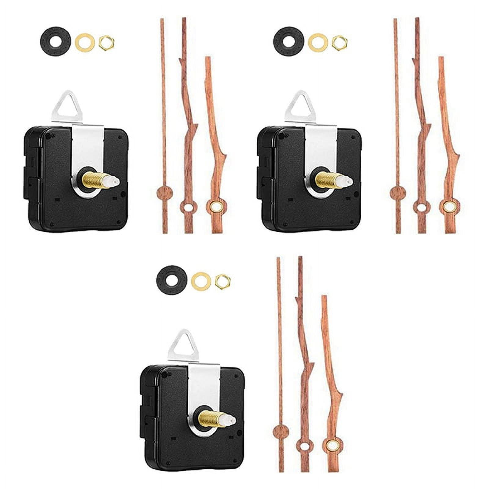 3X DIY Silent Quartz Movement Mechanism Wall Clock 20mm Hands Clock for ...