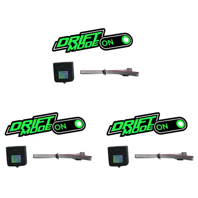 3X DRIFT MODE ON Glow Panel Light Emitting Window Racing Car Sticker ...