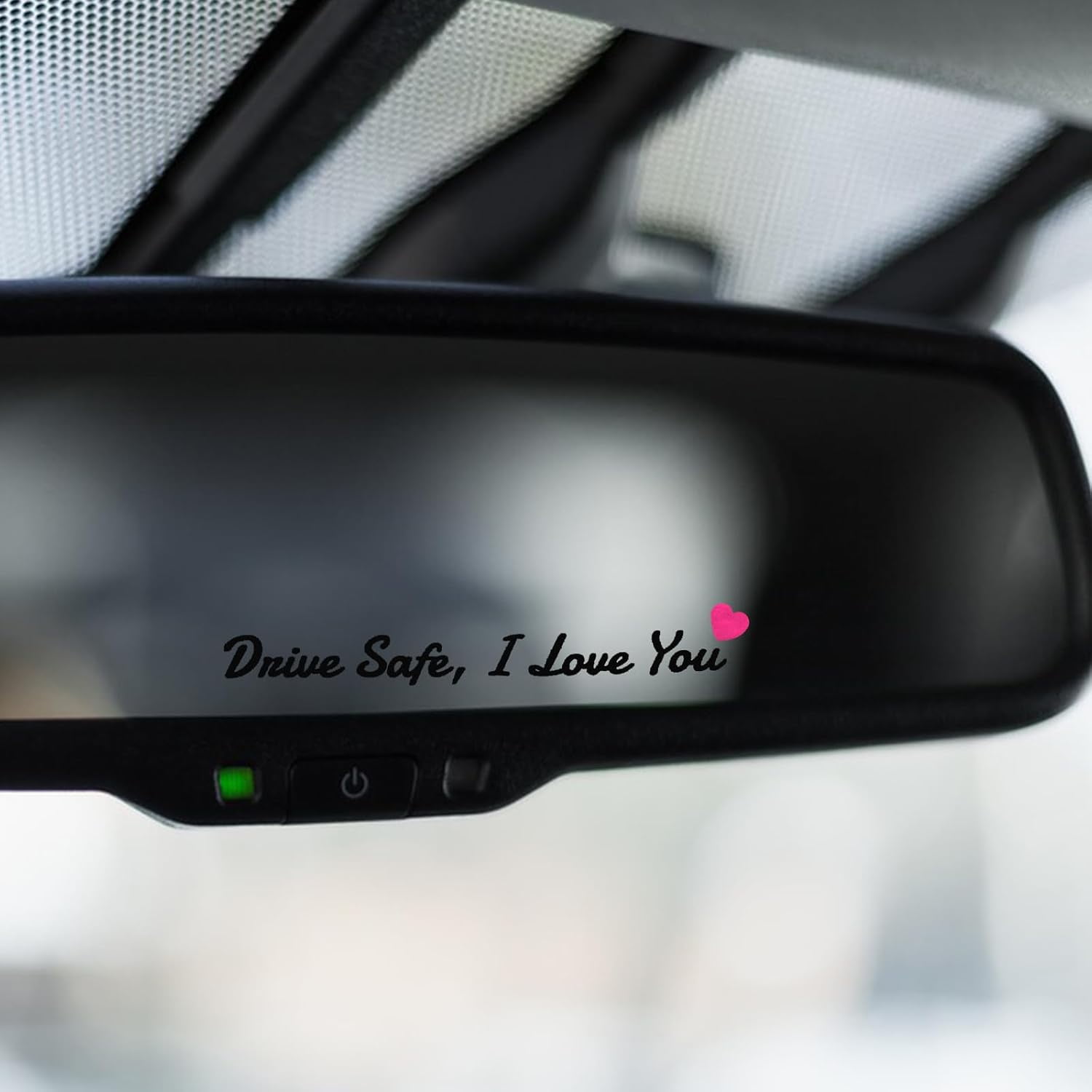 3X Drive Safe, I Love You Rear View Mirror Sticker, Rearview Mirror ...