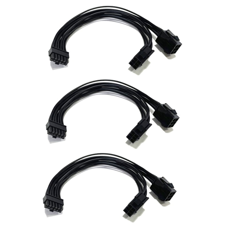 3X Dual 6Pin to Mini 12Pin GPU Video Card Power Cable for RTX30 Series ...