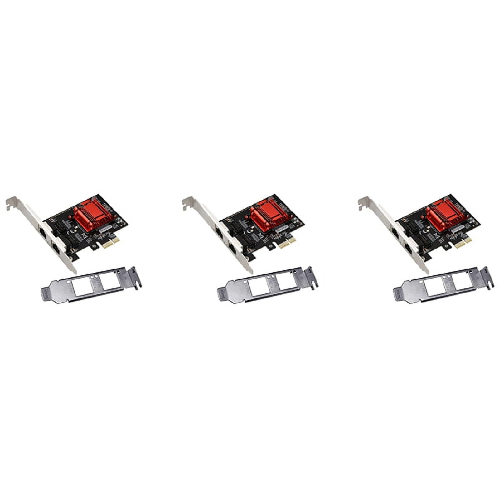 3X Dual-Port PCIe Gigabit Network Card 1000M PCI Express Ethernet ...